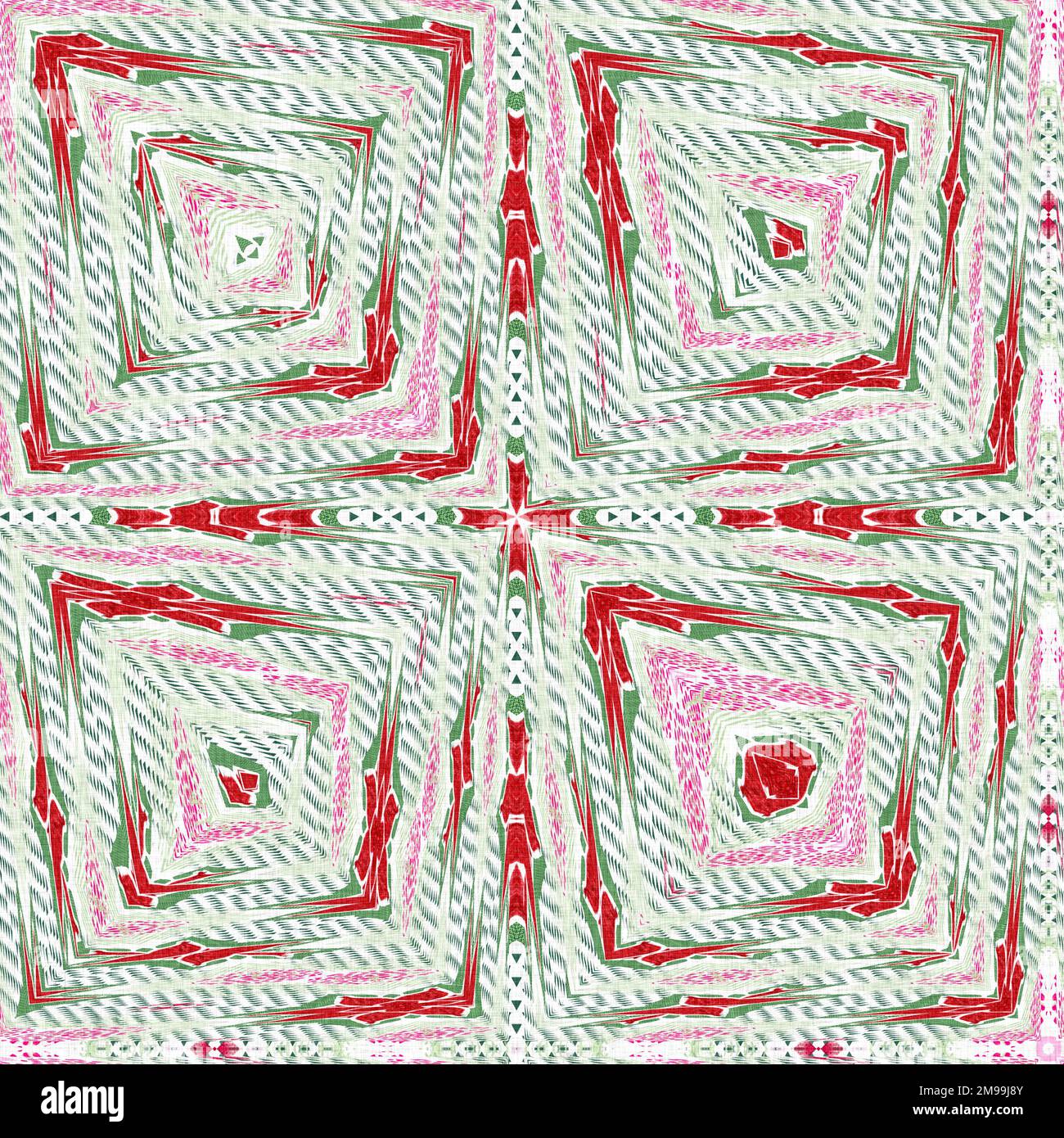 Christmas geometric gift wrap pattern. Contemporary holiday quilt with ...