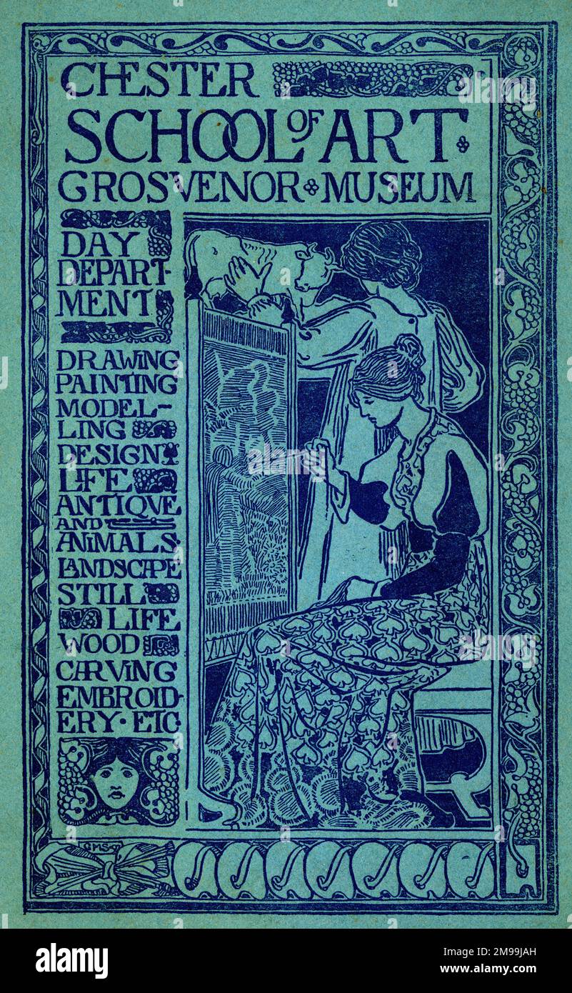 Cover design, Chester School of Art Prospectus, Grosvenor Museum Stock ...