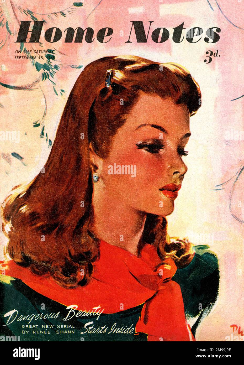 Cover design, Home Notes, September 1945 Stock Photo - Alamy