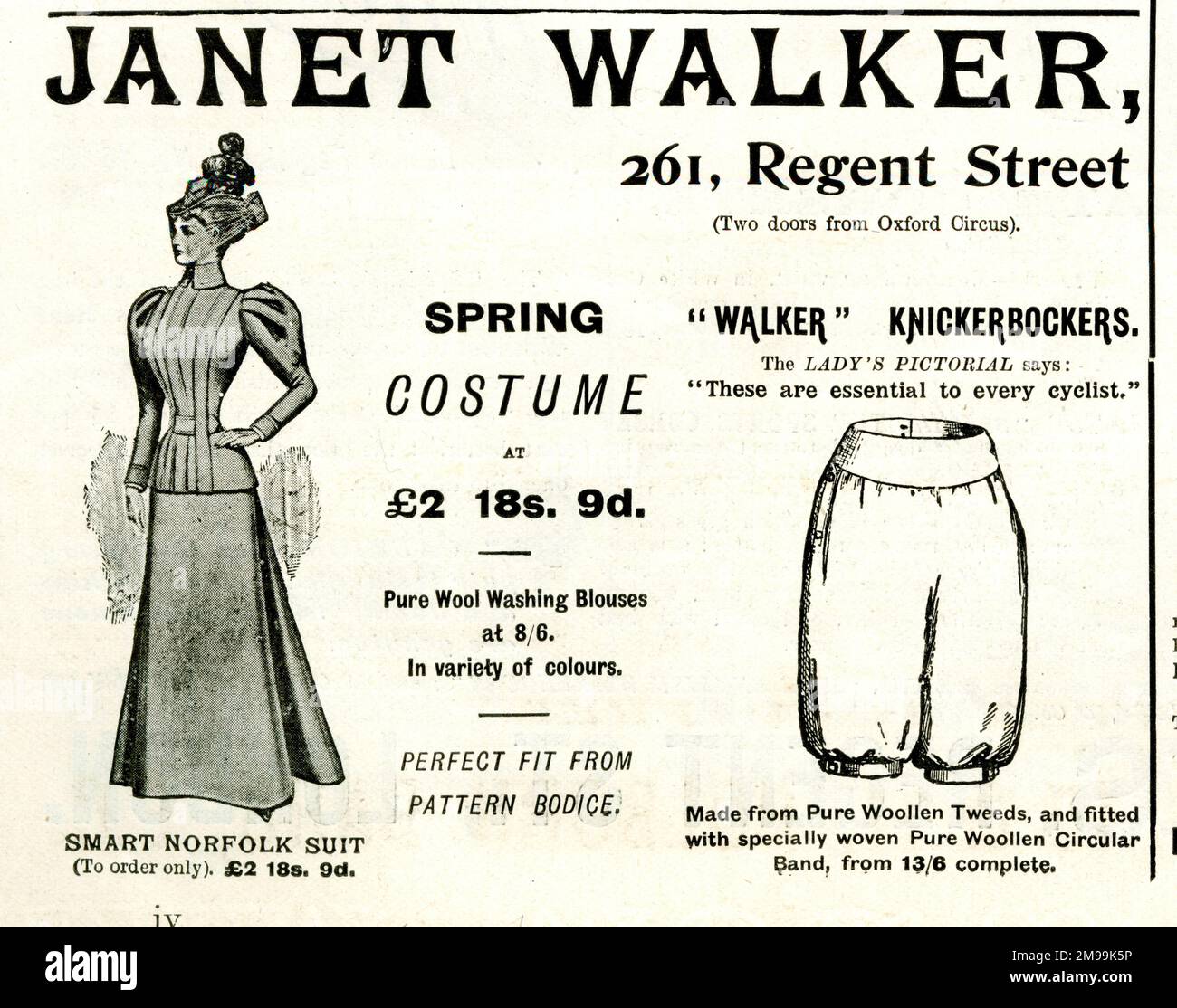 Advert for Janet Walker, Regent Street, London, Women's Fashions ...