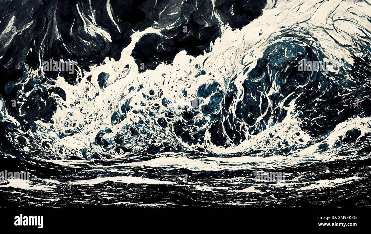 Underwater storm waves hi-res stock photography and images - Alamy