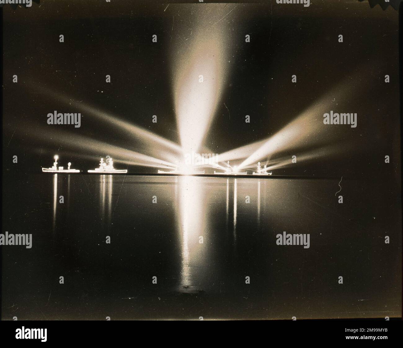 Searchlights on Renown and Japanese Battleships. William Francis Forbes ...