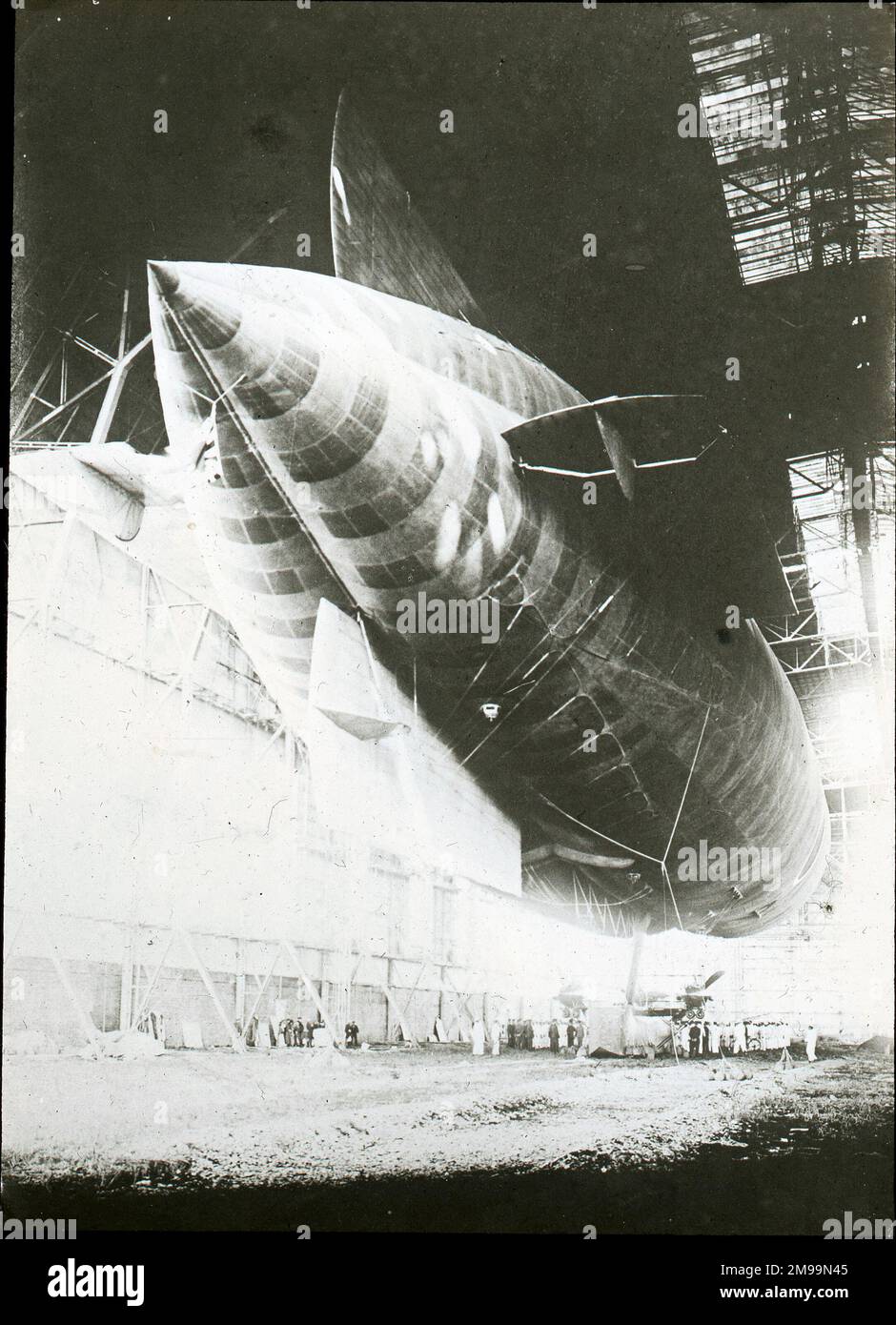 Airship coming in shed. William Francis Forbes-Sempill, 19th Lord ...