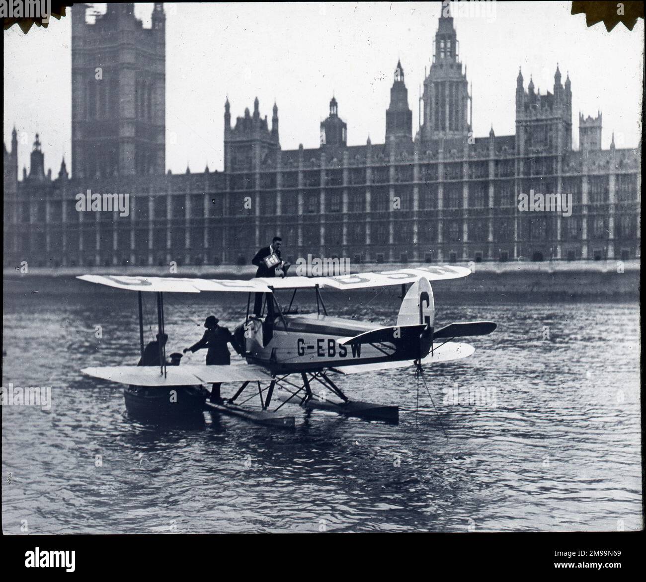 Bluebird' Seaplane (Blackburn L1A Bluebird II, G-EBSW) on Thames ...