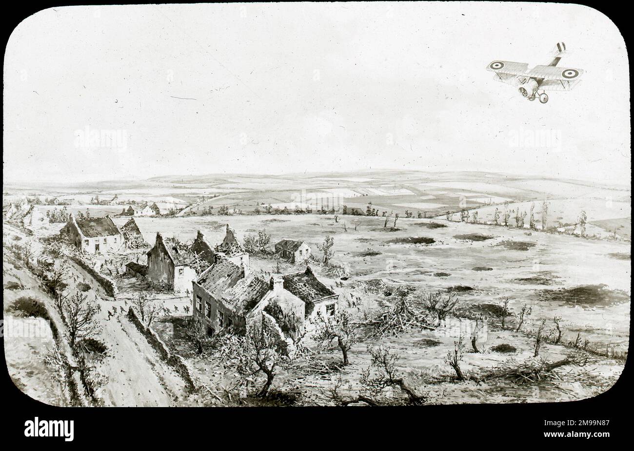 Low flying strafing machine gun battery (artwork). William Francis ...