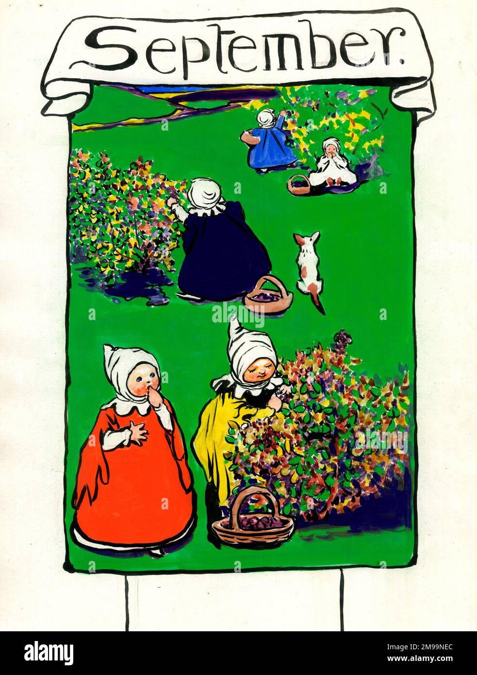 Medieval calendar children hi-res stock photography and images - Alamy