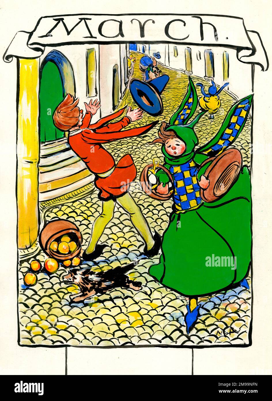 Wind blowing hat off hi-res stock photography and images - Alamy