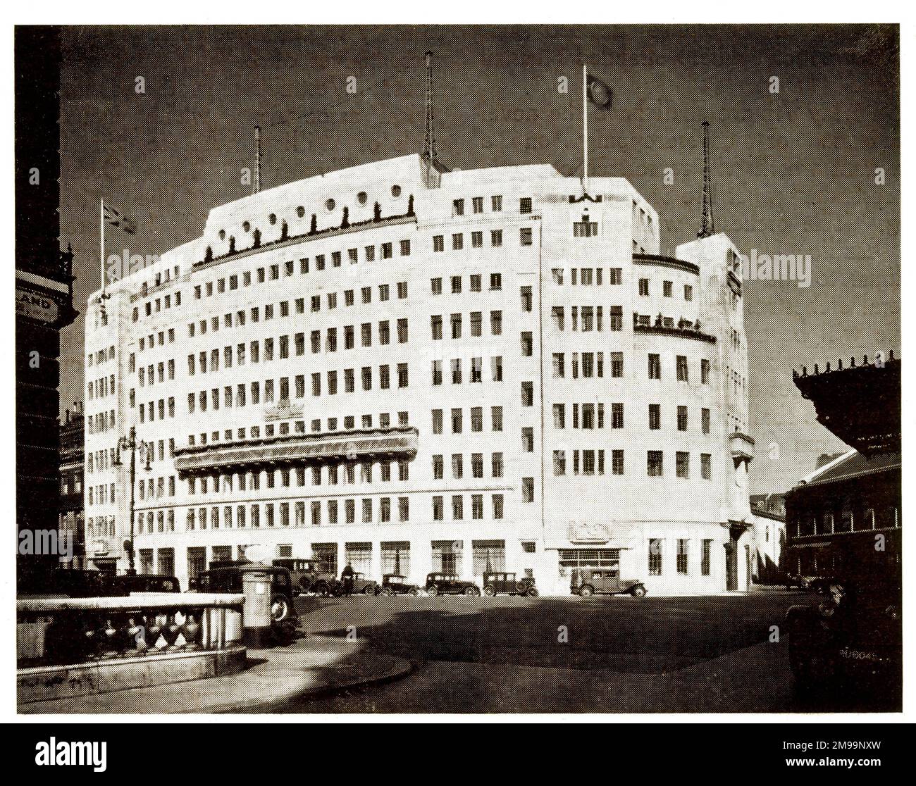 The newly built BBC Broadcasting House, Portland Place, London Stock ...