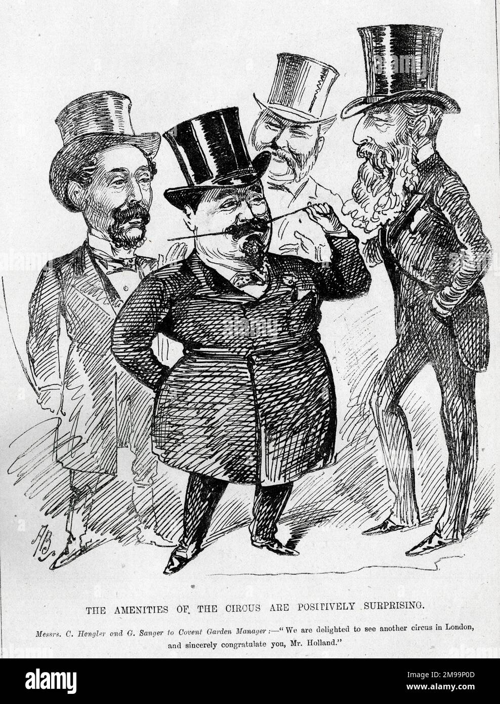 Cartoon, The Amenities of the Circus are positively surprising, showing ...