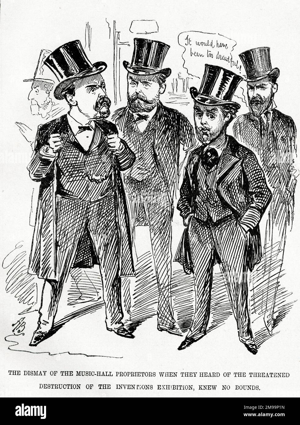 Cartoon, The dismay of the Music-Hall Proprietors when they heard of ...