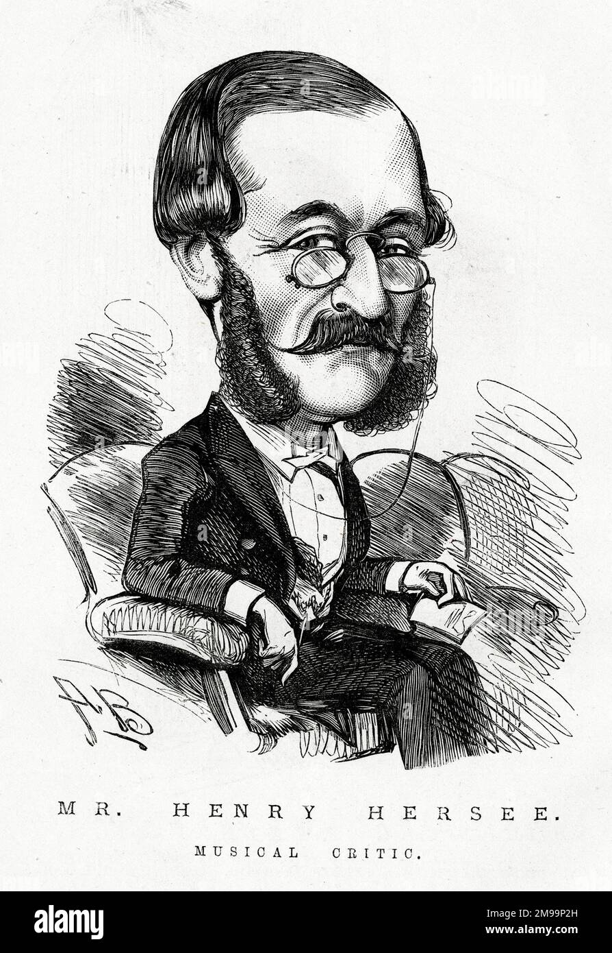 Portrait, Mr Henry Hersee, Musical Critic. He wrote for The Observer ...