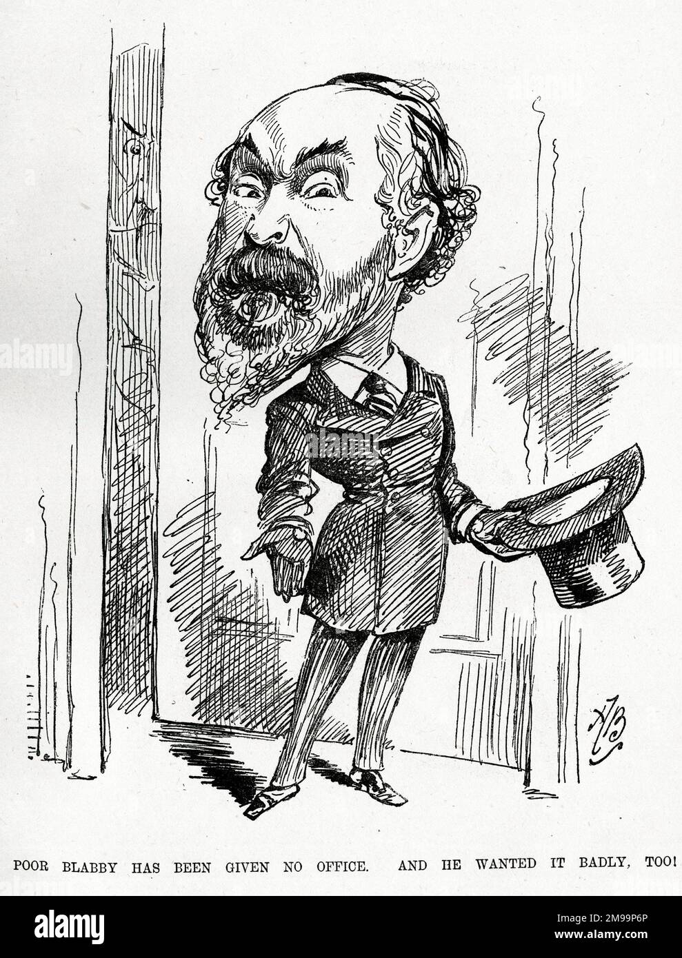 Cartoon, Poor Blabby (Henry Labouchere, Liberal MP) has been given no ...