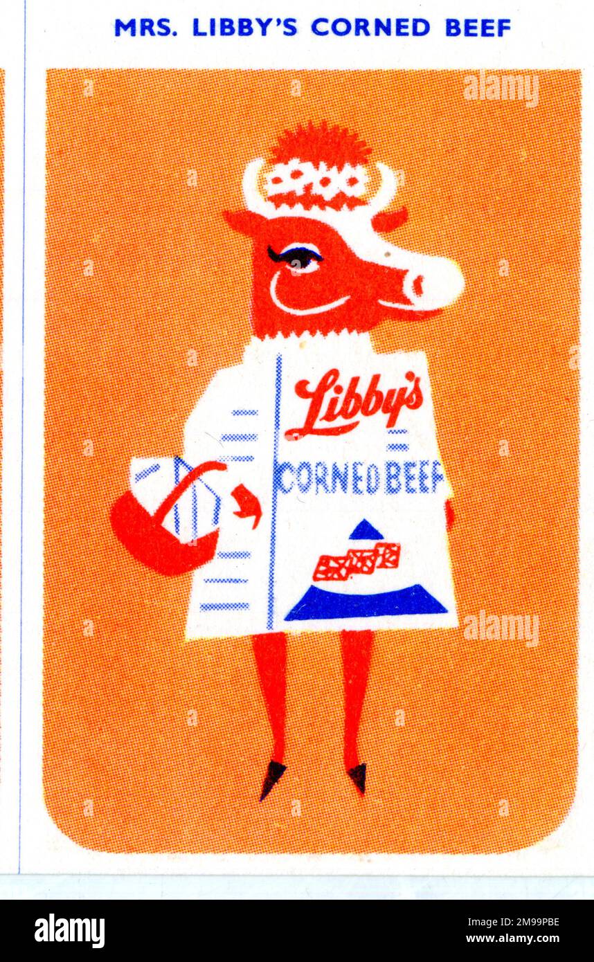 Libby's Happy Families Card Game, Mrs Libby's Corned Beef Stock Photo ...