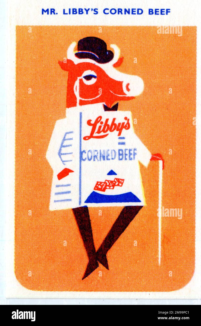 Libby's Happy Families Card Game, Mr Libby's Corned Beef Stock Photo ...