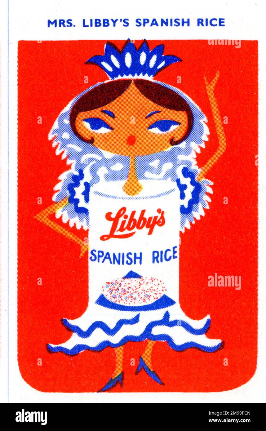 Libby's Happy Families Card Game, Mrs Libby's Spanish Rice Stock Photo ...
