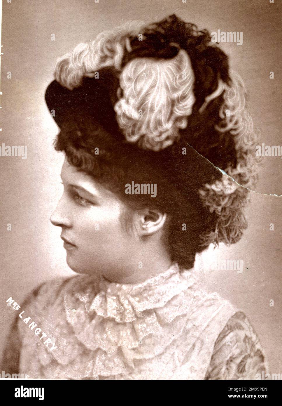 Lily or Lillie Langtry, Victorian actress Stock Photo - Alamy
