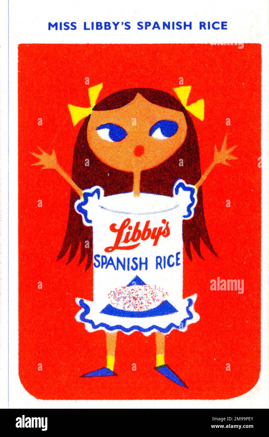 Libby's Happy Families Card Game, Miss Libby's Spanish Rice Stock Photo ...