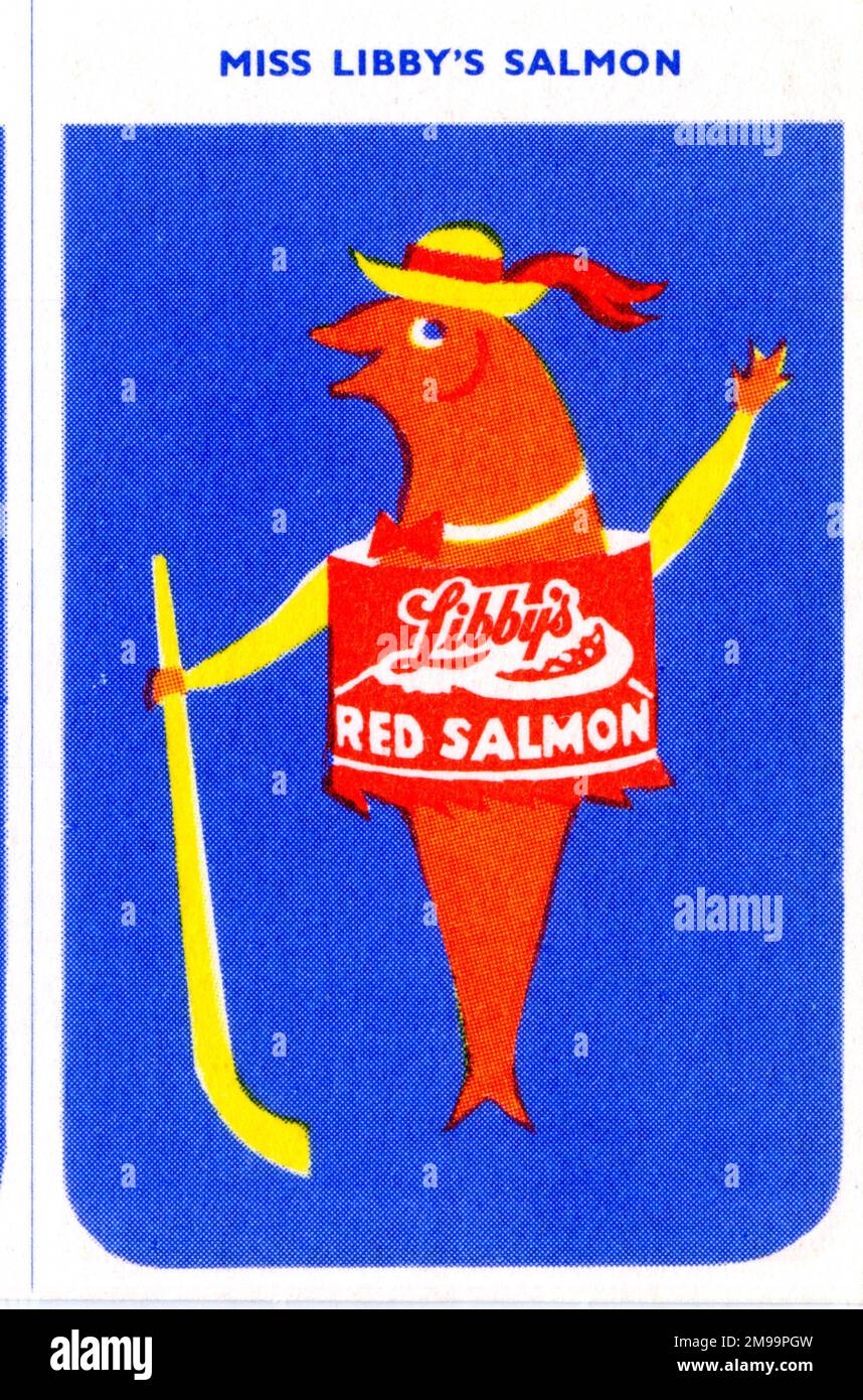 Libby's Happy Families Card Game, Miss Libby's Red Salmon Stock Photo ...