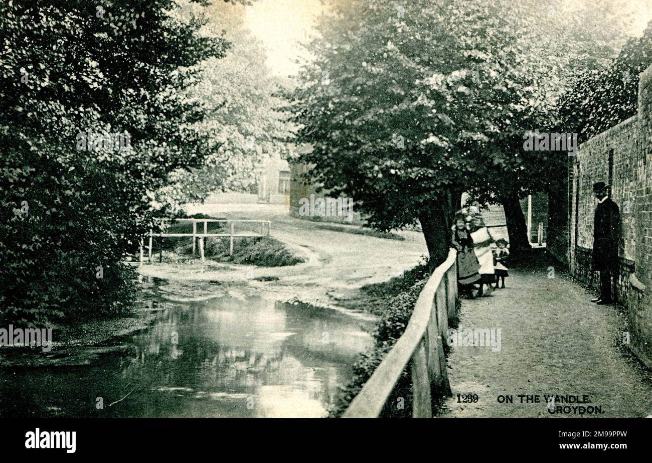 The River Wandle, Croydon, Surrey Stock Photo - Alamy