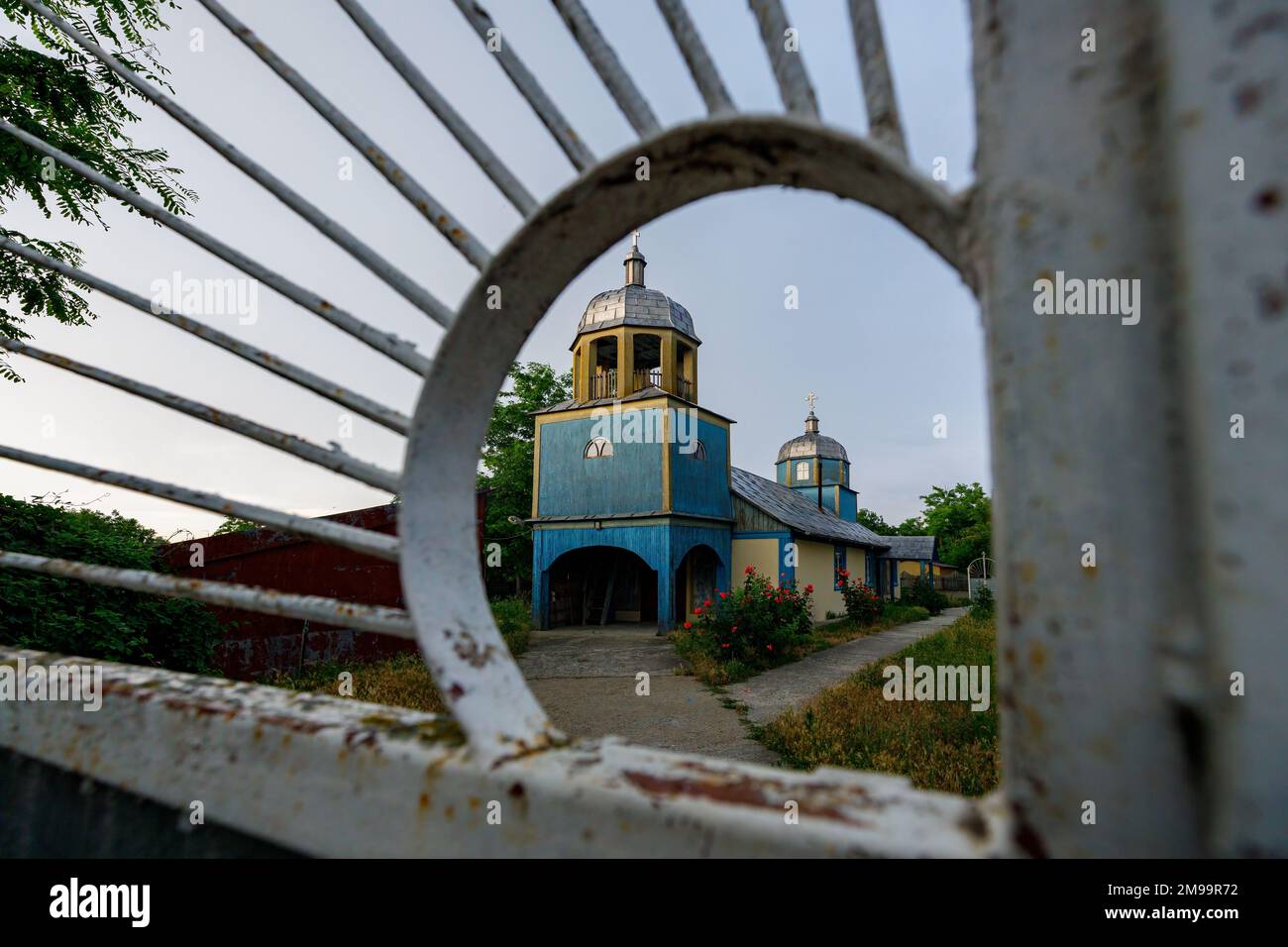 The old church of Mila 23 in the Danube Delta in Romania Stock Photo ...