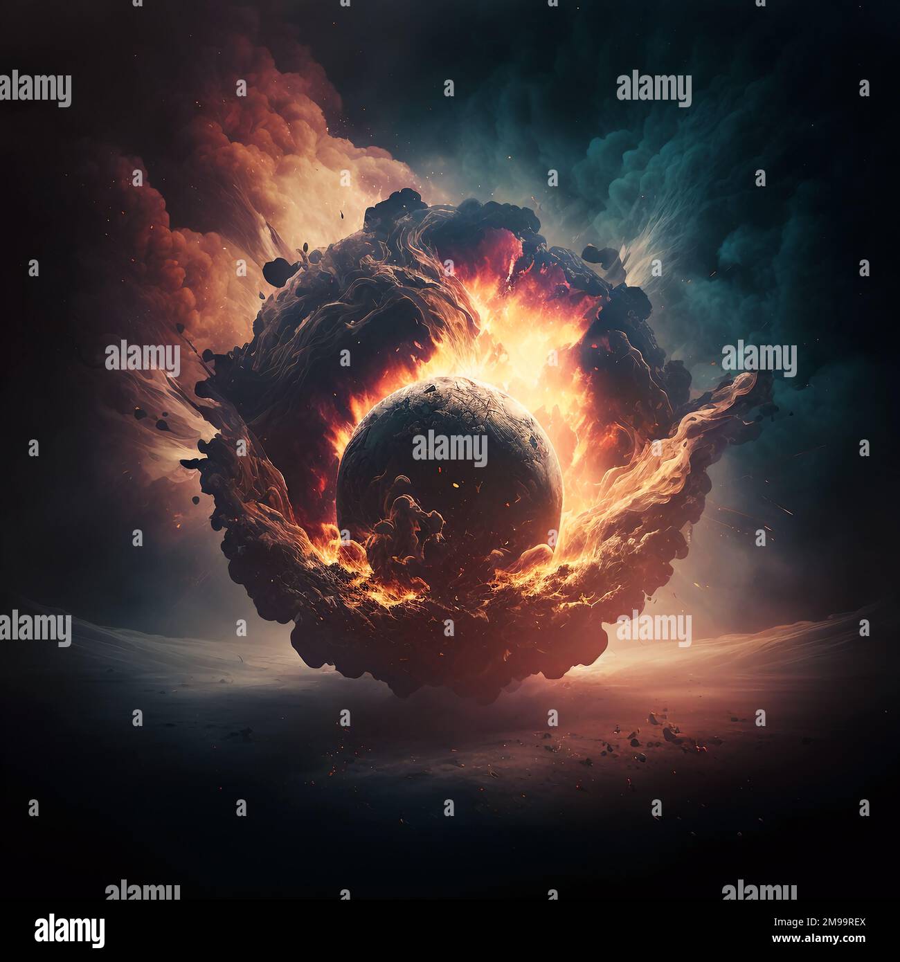 Moon explosion hi-res stock photography and images - Alamy