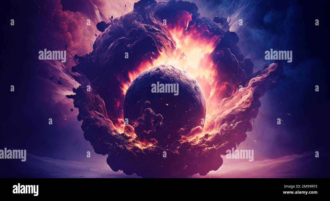 Moon explosion hi-res stock photography and images - Alamy