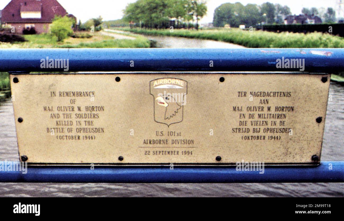 This is one of several Memorials in the town of Opheusden, where the ...