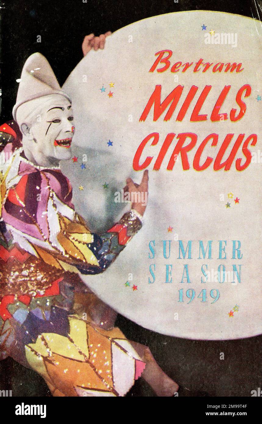 Programme cover, Bertram Mills Circus, Summer Season 1949 Stock Photo ...