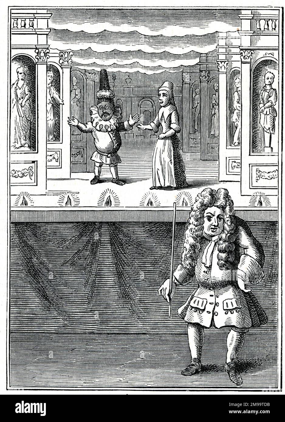 Martin Powell (?-1729), puppet showman, often featuring a Punch ...
