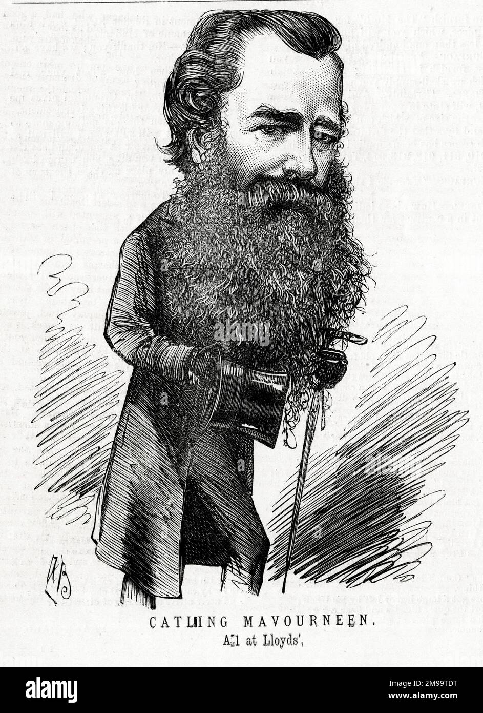 Cartoon portrait, Catling Mavourneen - All at Lloyds. Thomas Catling ...