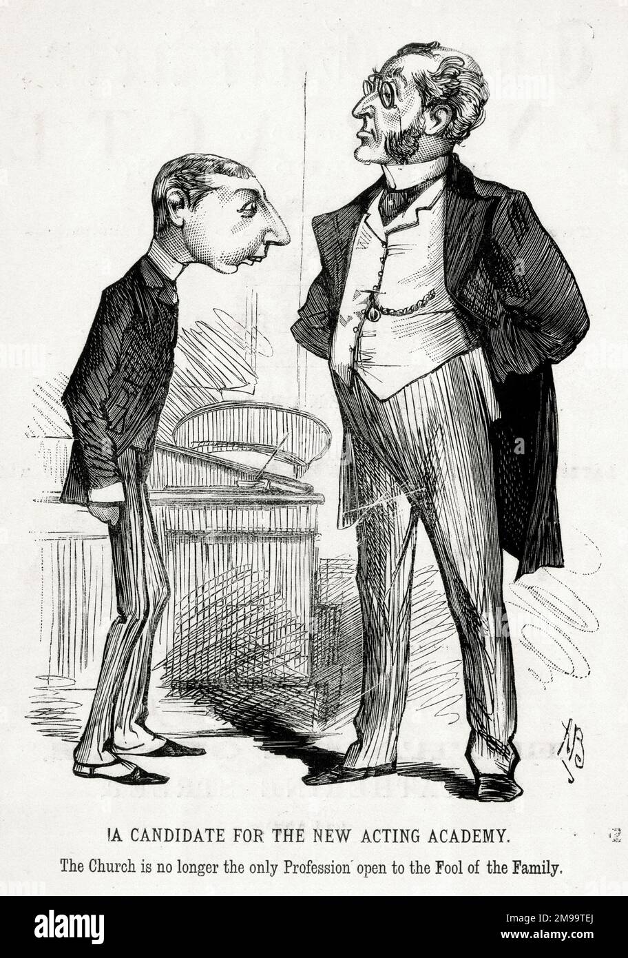 Cartoon, A candidate for the new acting academy - The Church is no ...