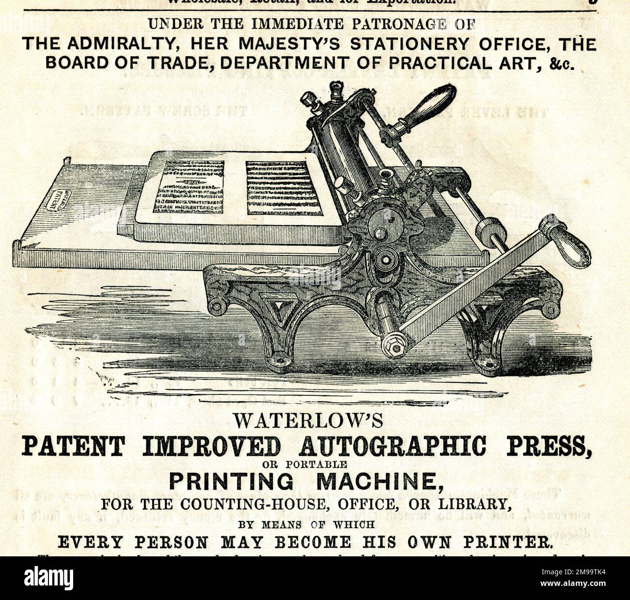 Autographic press hi-res stock photography and images - Alamy