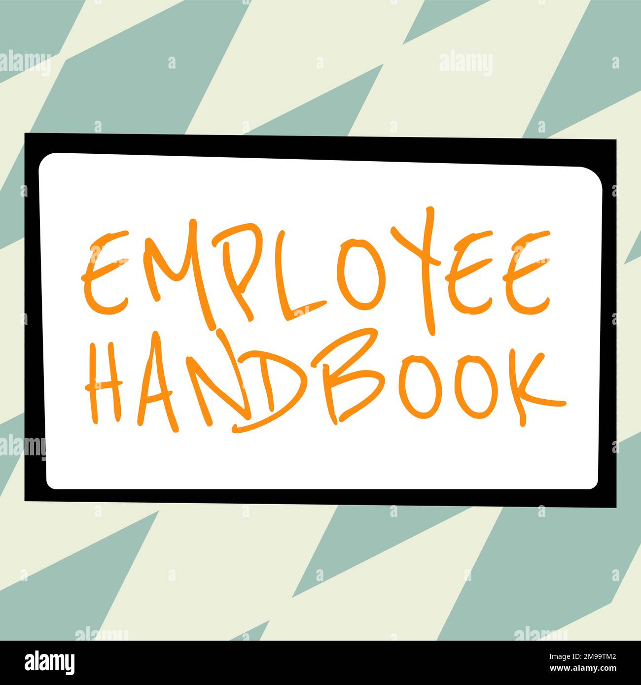 Handwriting text Employee Handbook. Word Written on Document that ...
