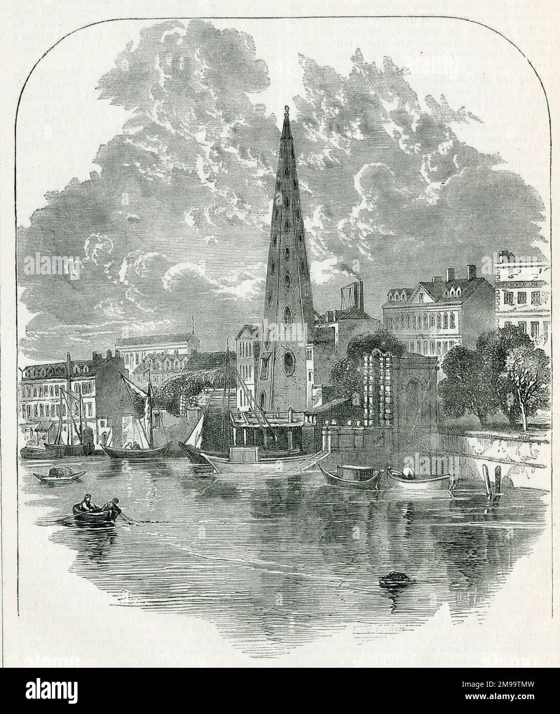 Water tower of the York Building Company, The Strand, London Stock ...