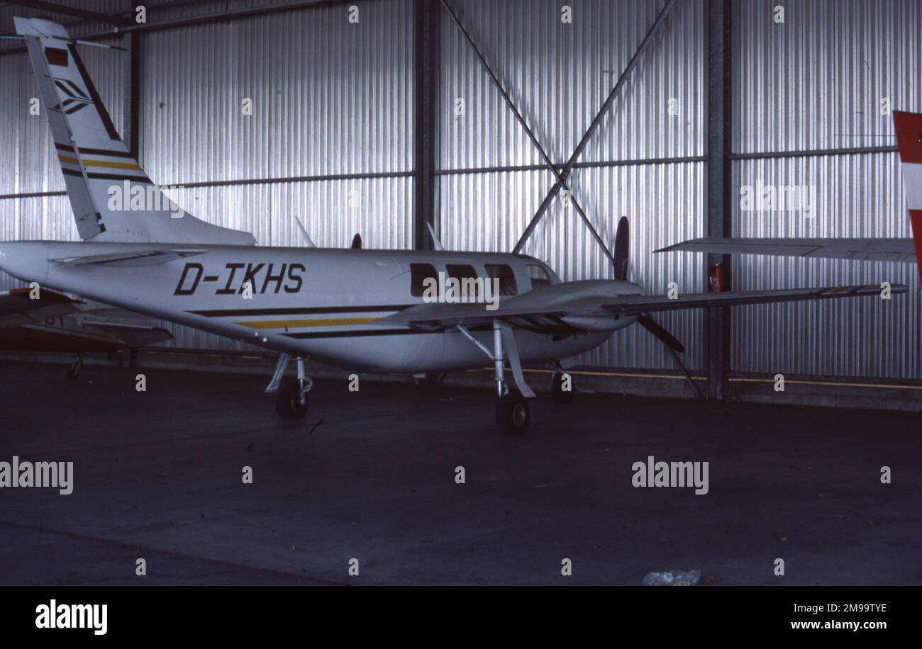 Piper Aerostar 600 - D-IKHS at Munchengladbach Stock Photo - Alamy