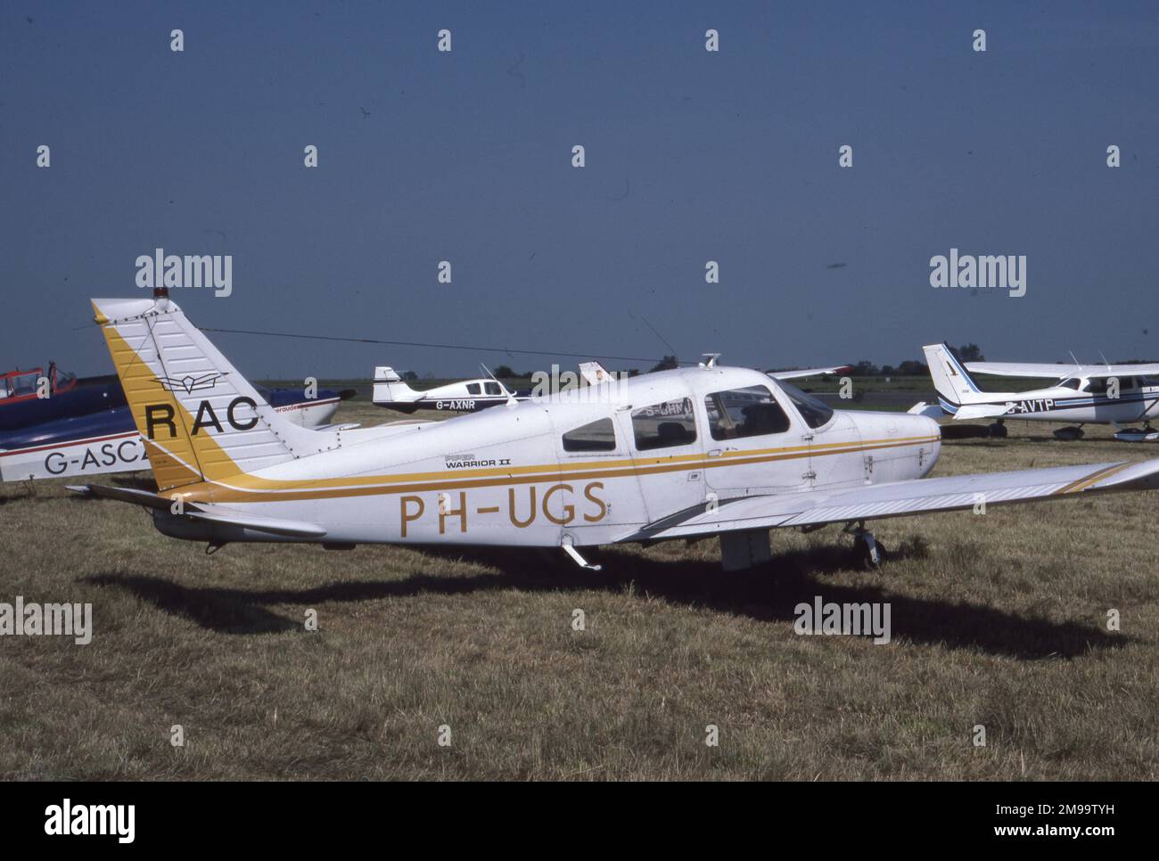 Piper Cherokee Warrior II - PH-UGS at Cranfield Stock Photo - Alamy