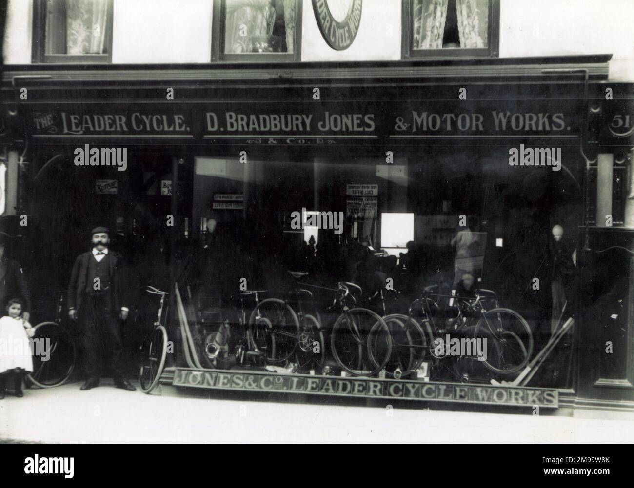 D Bradbury Jones & Co shop premises, The Leader Cycle & Motor Works ...