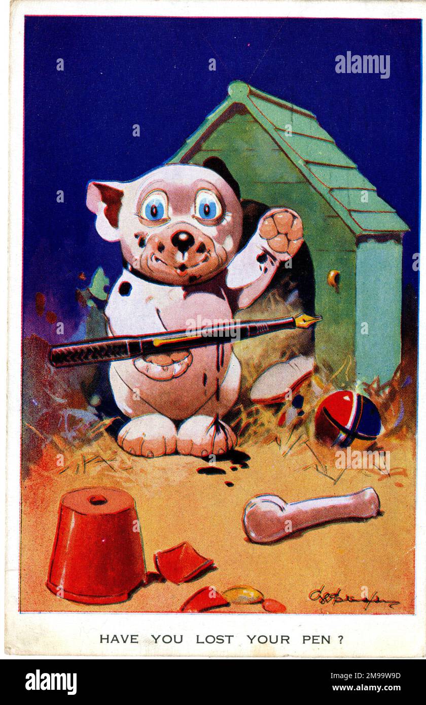 Bonzo cartoon, Have You Lost Your Pen Stock Photo - Alamy