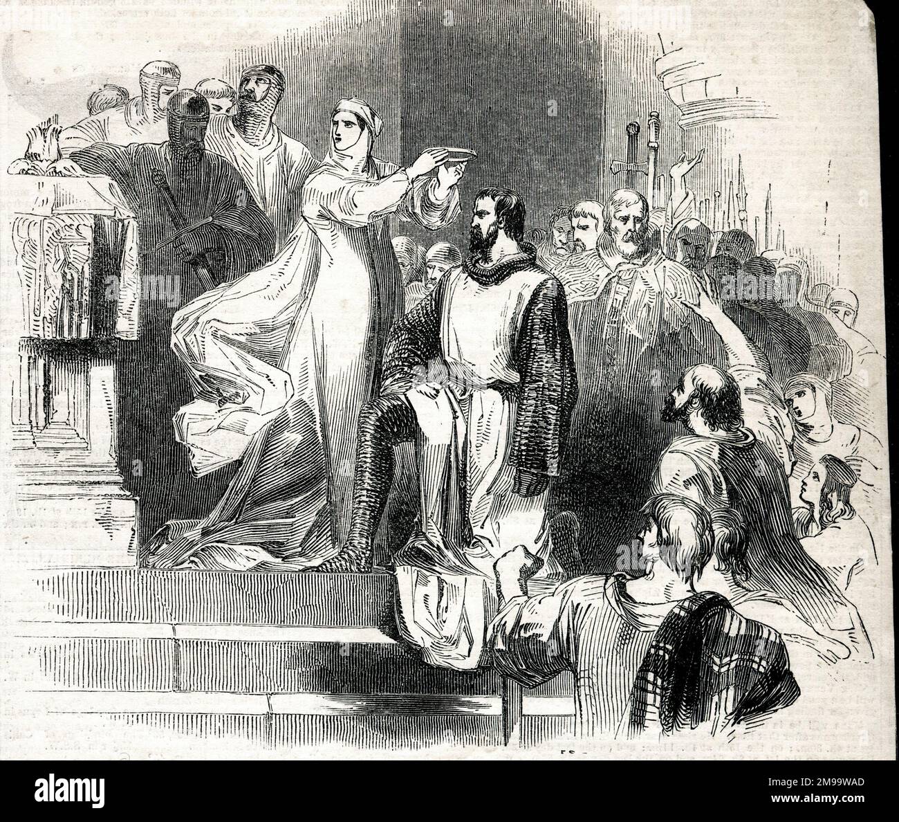 Crowning of Robert the Bruce (King Robert I of Scotland), 25 March 1306 ...