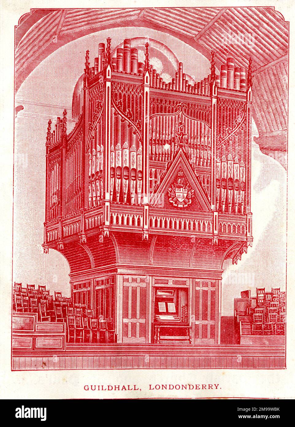 Early Victorian organ, Guildhall, Londonderry, Ireland Stock Photo - Alamy