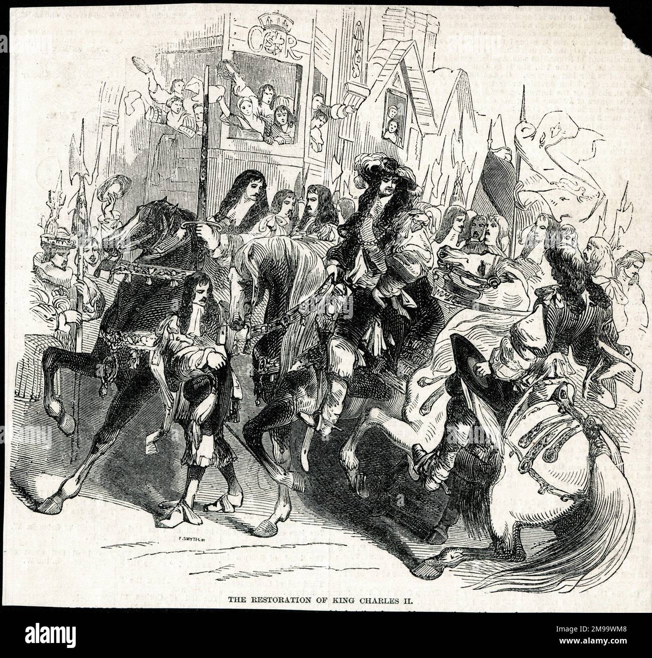 The Restoration of King Charles II of England, 1660 Stock Photo - Alamy