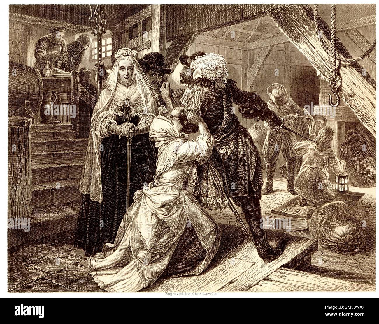 Arrest of Alice Lisle for sheltering fugitives from the Battle of ...