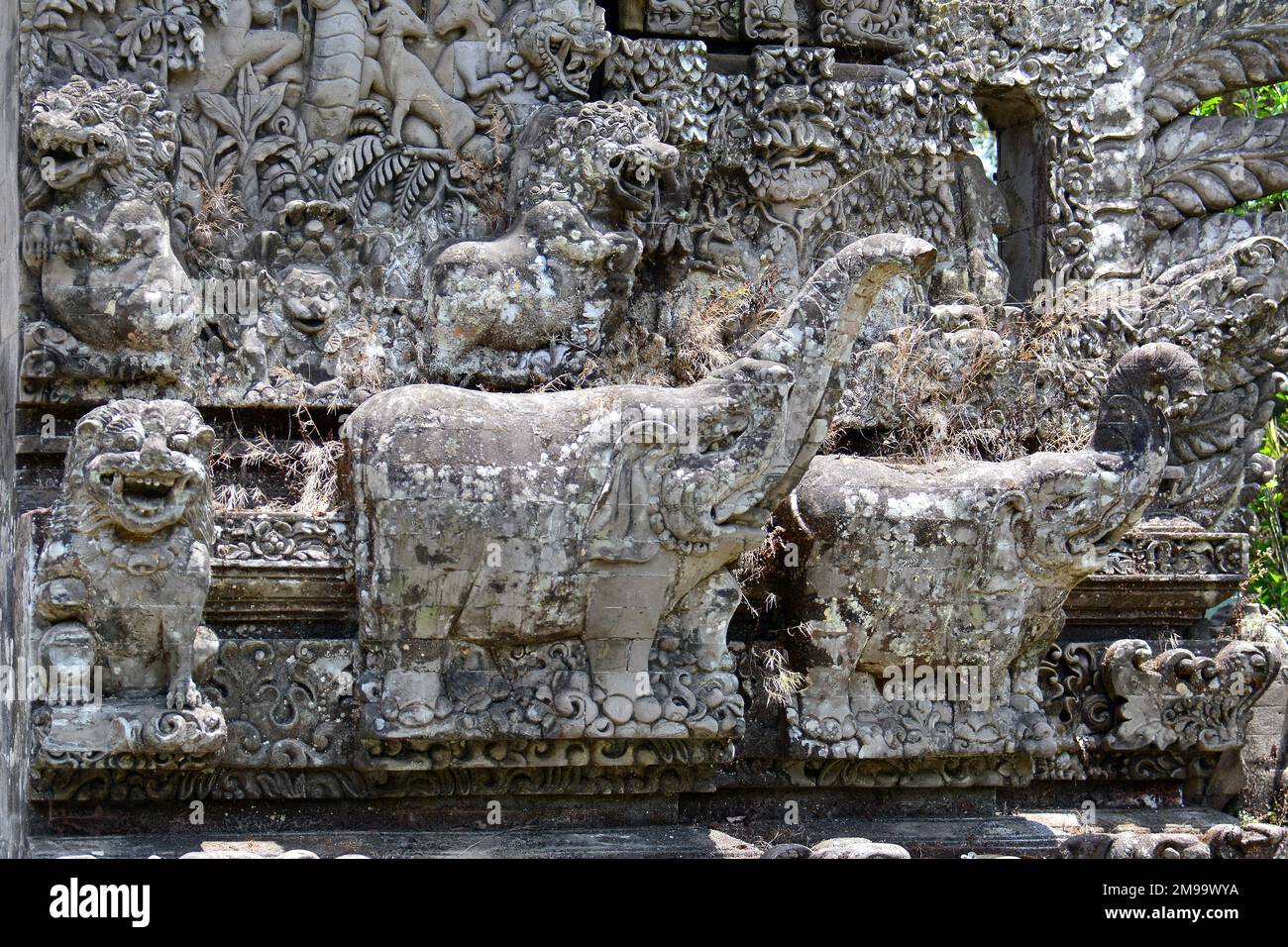 elephant statue, entrance, Bali Botanic Garden, Bedugul, Bali ...