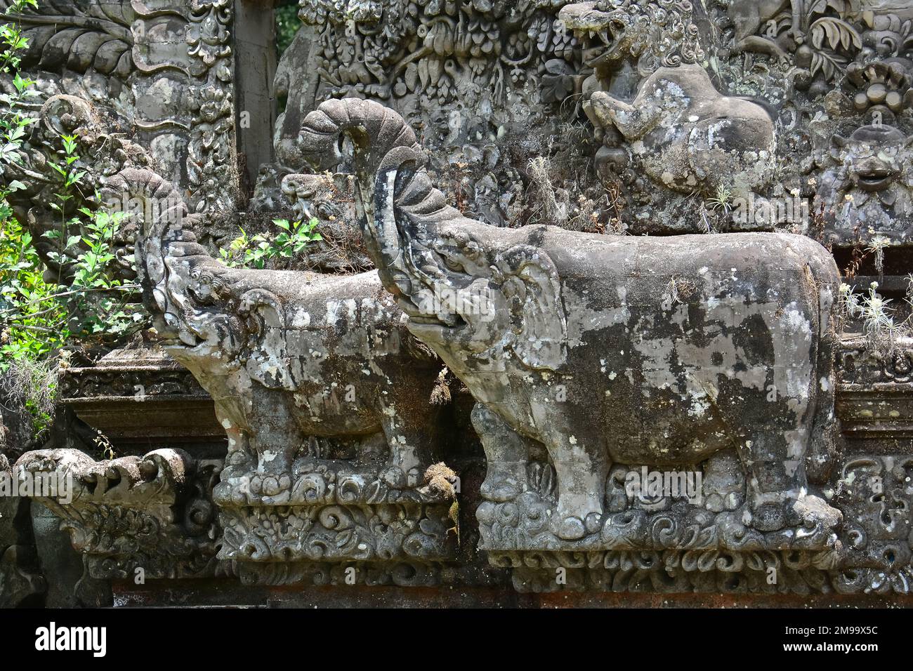 elephant statue, entrance, Bali Botanic Garden, Bedugul, Bali ...
