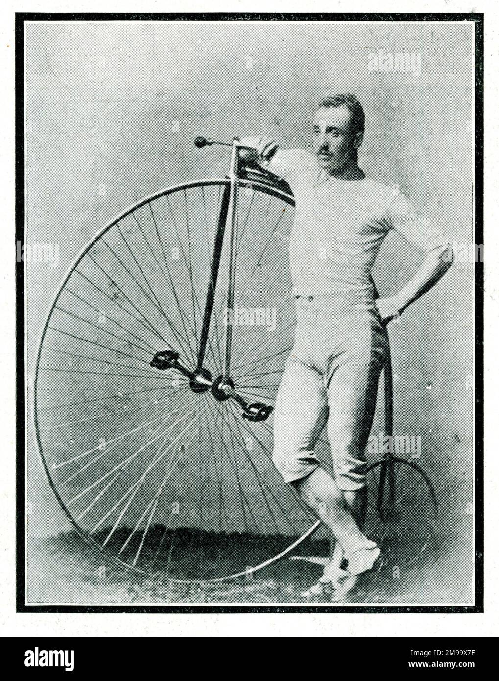 John Keen, champion pennyfarthing cyclist Stock Photo - Alamy