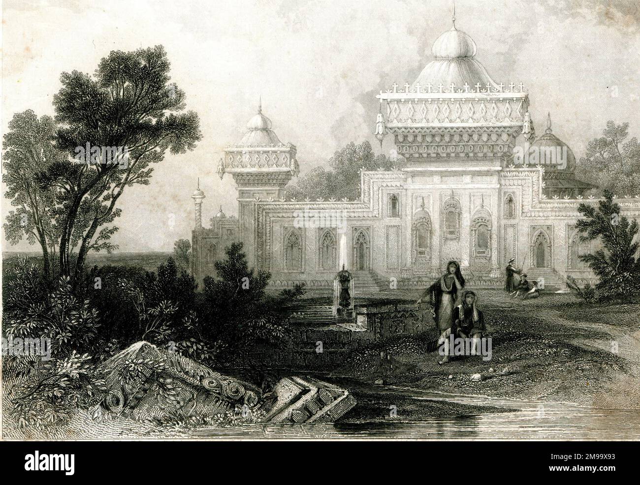 Shrine of Mohummed Kahn, near Deig (Deeg), Rajasthan, Northern India ...