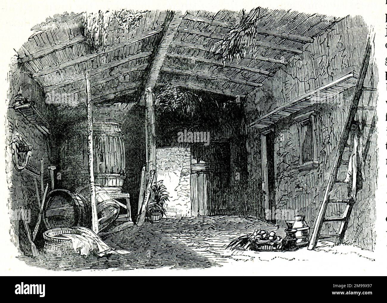 Room in which Joan of Arc was born, in Domremy, north-eastern France ...
