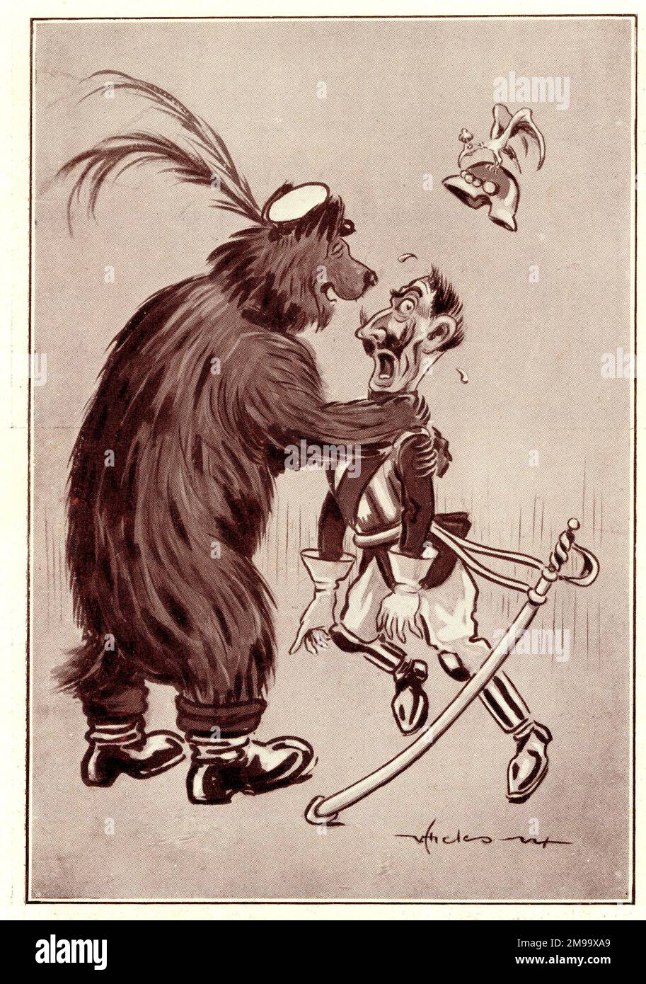 Cartoon, The Bunny Hop, Dance of the Year in Berlin, by Victor Hicks ...