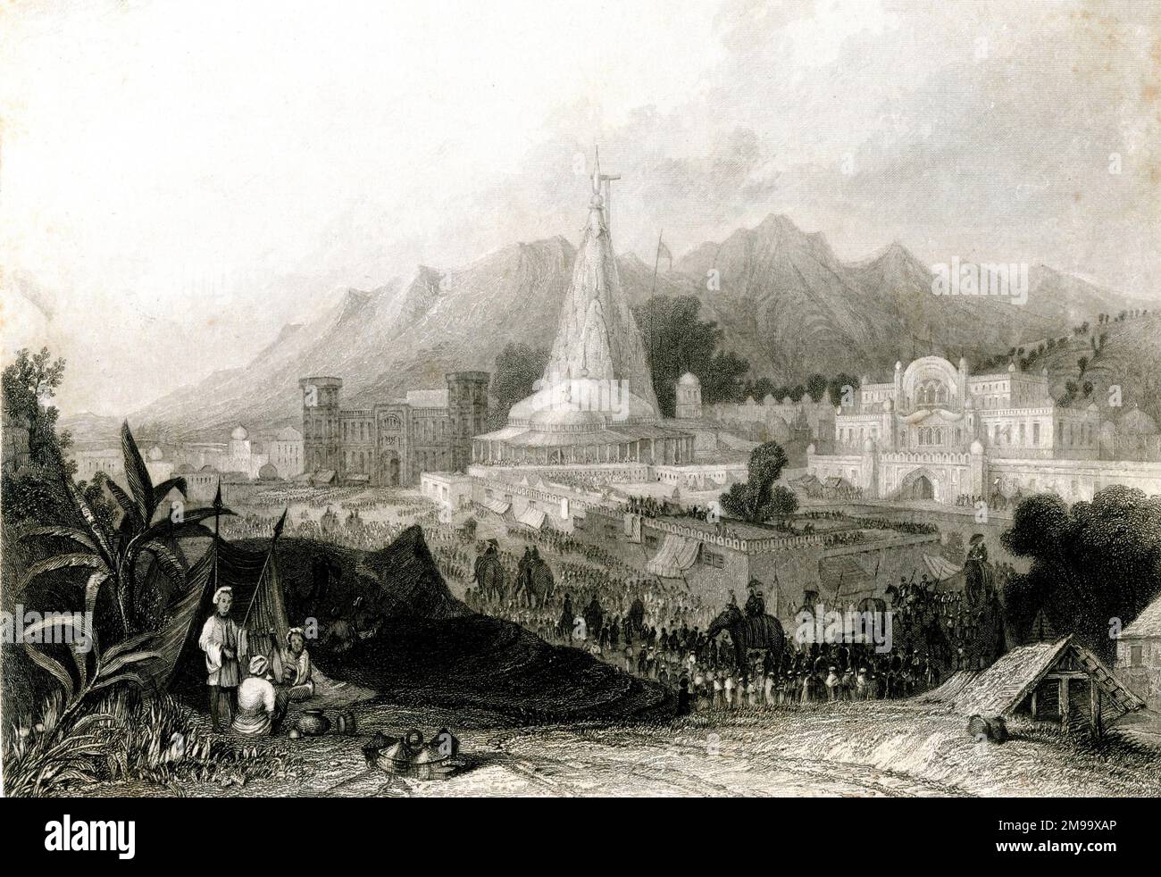 The Great Temple, Hardwar or Haridwar, Uttarakhand, India - long ...