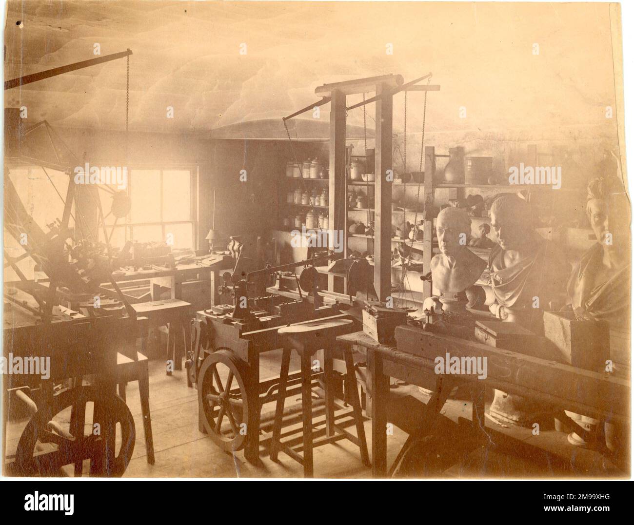 James Watt's studio at his residence, Heathfield Hall, Handsworth ...